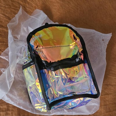 Holographic Transparent Backpack, Hologram Bag, Girls Backpack ...