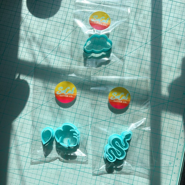 Cloud Shape, Clay Cutter, Moon Shape, Water Drop Shape Stud, Clay Mold ...