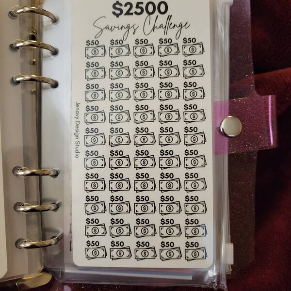 10K Total | A6 100 Envelope Savings Challenge Dashboard | Budget Binder ...