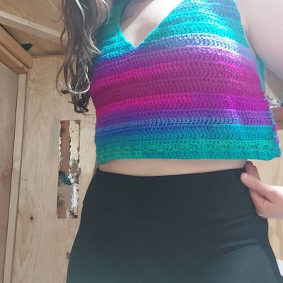 Crochet Tank Top Pattern Modern V-neck Tank Top Easy Summer Top DIY ...