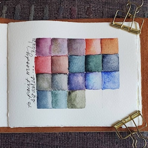 Handmade Blue Mist Granulating Watercolor - Etsy