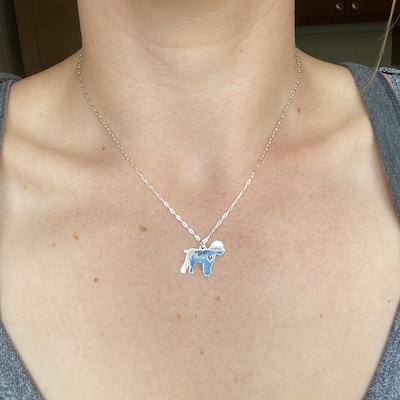 Cockapoo Necklace Engrave Pendant Sterling Silver Charm - Etsy
