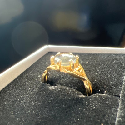 14K Gold Mood Ring, Dainty Ring for Women, Feeling Stone Ring, Colorful ...