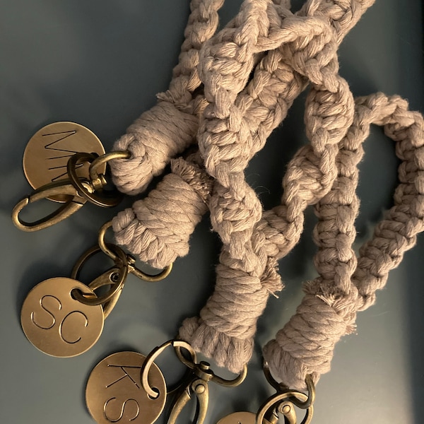 Custom Hand Punched Round Brass Tag - Hand Stamped Key Tag - Hand Made ...