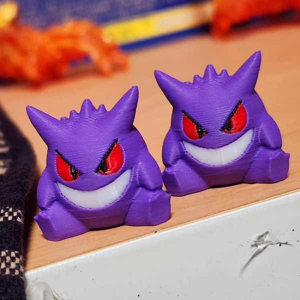 Gengar Minifigure Chibi Figurine, Desktop Buddy Kawaii Pokémon Charm ...