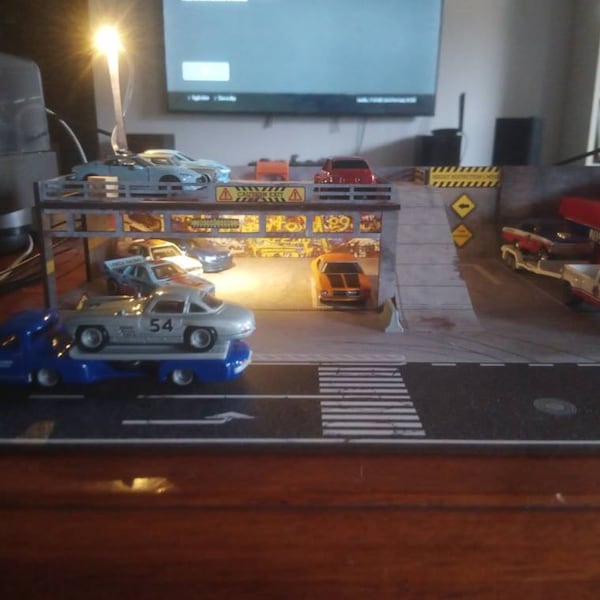 1/64 Scale Wall Display Case for 56 Diecast Car Storage - Wall Stand ...