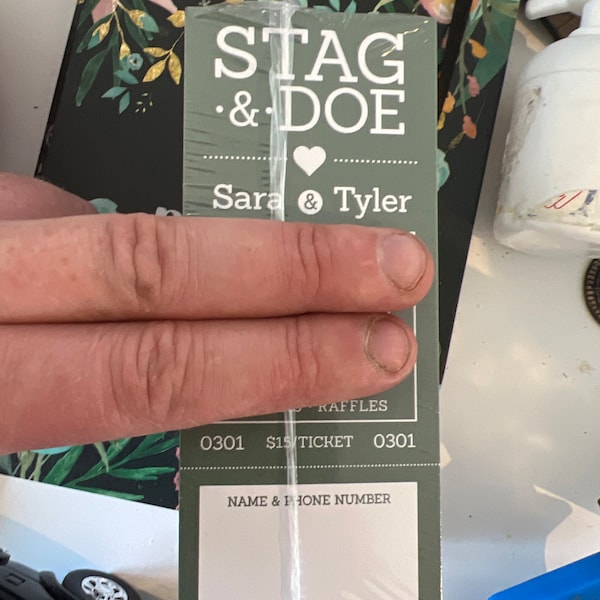 Stag and Doe Vintage Ticket Design - Etsy Canada