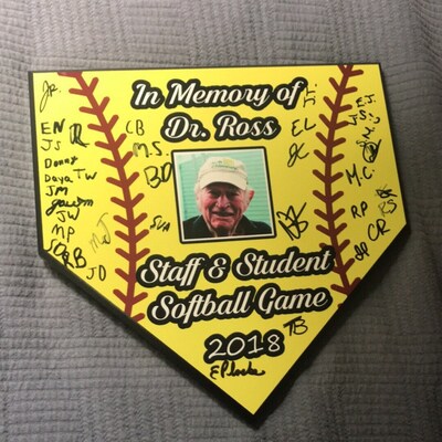 Team Home Plate Plaque - Etsy