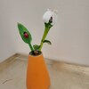 Glass Dog With Big Ears Figurine Dog Animals Glass Artglass Doll House ...