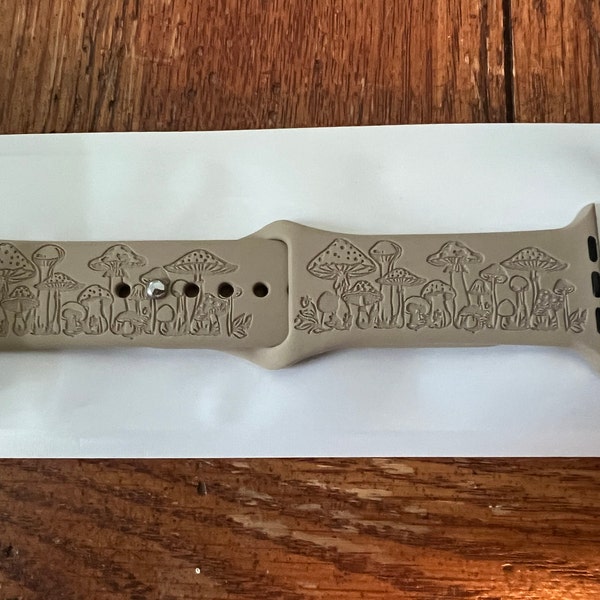 Mushroom Watch Band Fungus Watch Band Plant Watch Band Silicone Band ...