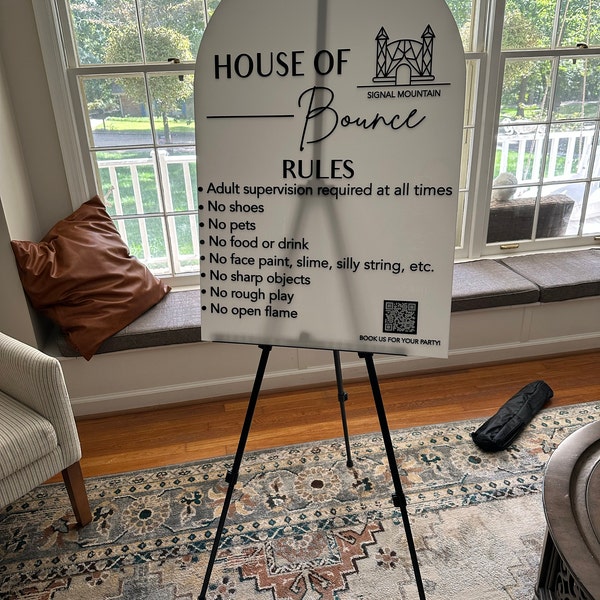 Bounce House Rules Signage - Etsy