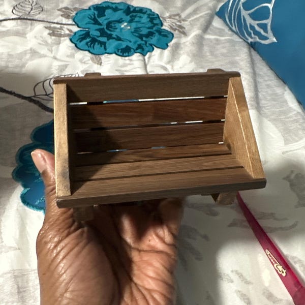 Small Walnut Manger That Goes Well With My Stables or Christmas ...