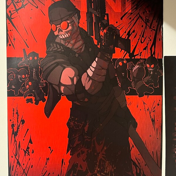 Grinning Hank Portrait 18x12 Print - Etsy