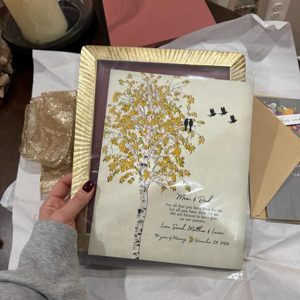 PRINTABLE FILE Parent Wedding Gift, Brides Parents, Grooms Parents ...