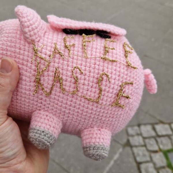 PDF Crochet Piggy Bank Pattern, Amigurumi Pig Pattern, Crochet Pig ...