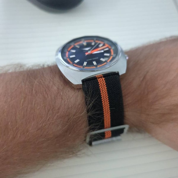 Premium FKM Rubber Hinge Watch Strap / White 20/22mm Quick Release ...