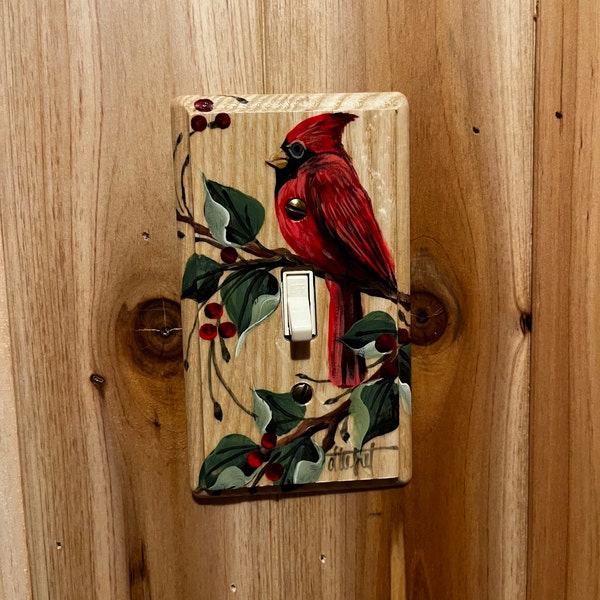 Single Switch Wooden Switch Plate Birch Tree Design - Etsy