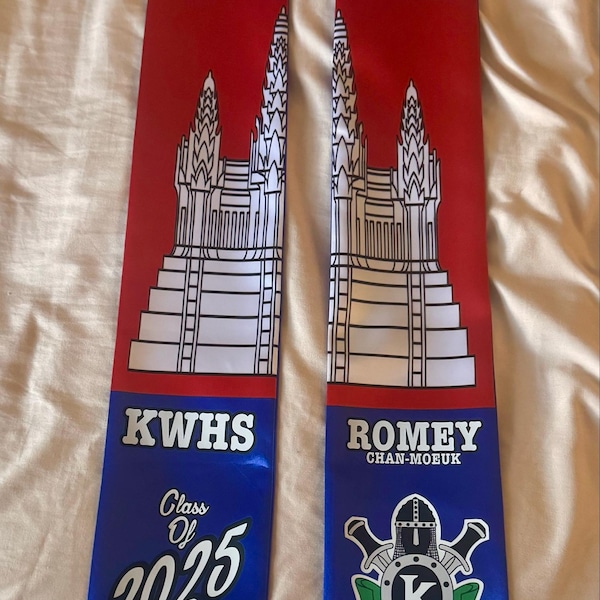 Myanmar Burma Flag Graduation Sash/stole International Study Abroad ...