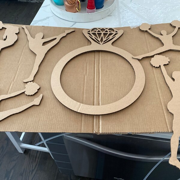 Diamond Wedding Ring, Cut Out, Wall Art, Home Decor, Wall Hanging, Cut ...