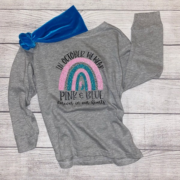 In October We Wear Pink, in October We Wear Blue Svg, Rainbow Svg ...