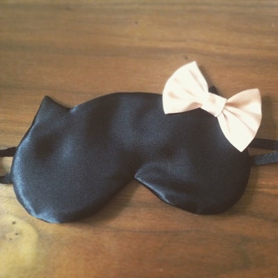 Big Bow Cat Sleep Eye Mask - Etsy