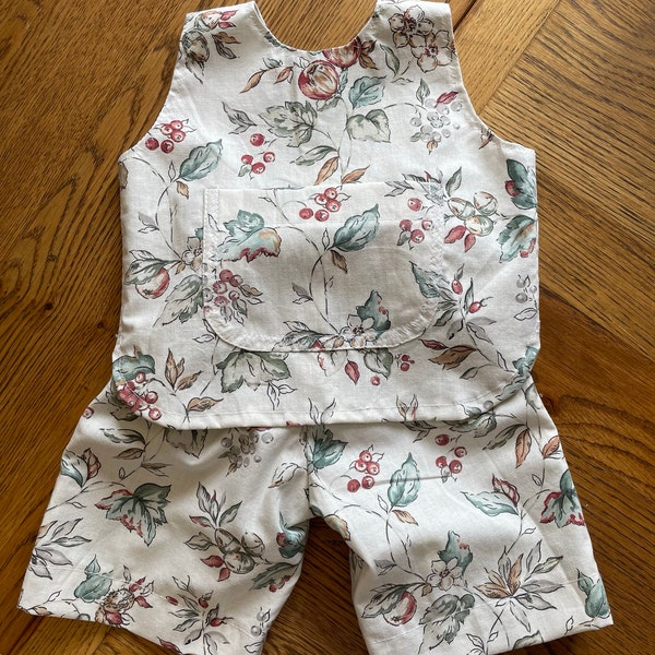 Baby Comfort Linen Set | Baby Vest With a Pocket + Comfort Linen Pants ...
