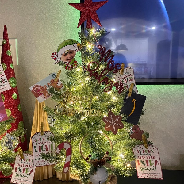 Thank You for Being a Light in My Life Christmas Candle Tag Holiday ...