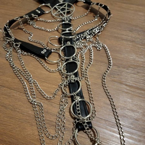 Rib Cage Chain Harness - Etsy