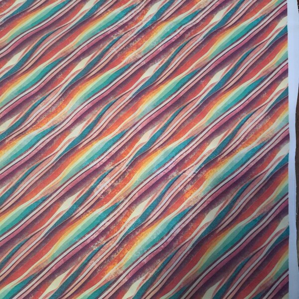 Retro Rainbow Grunge Digital Paper, Seamless Printable Scrapbook Paper ...