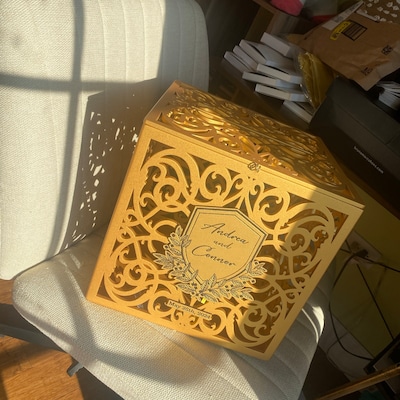 Quinceanera Card Box Sweet 15 Birthday Card Holder Quinceanera Party ...