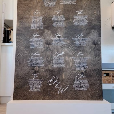 Acrylic Wedding Stand With Trim Seating Chart Stand - Etsy