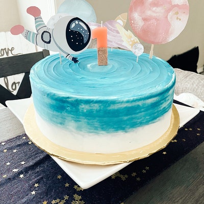 Printable Space Cake Topper Space Centerpieces Space Birthday Party ...