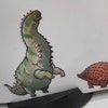Cretaceous Chonker - Pycnonemosaurus, Original Artwork, Die Cut ...