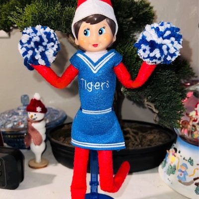 Cheerleader Elf Outfit, Elf Shirt, Elf Sweater, Costume for Elf, Custom ...