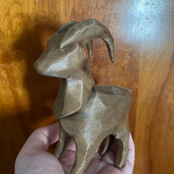 3D Printed Hand-painted Goat of Warding Statue Figure Inspired by ...