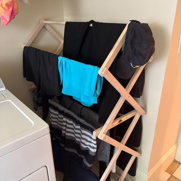 Small Wood Drying Rack,clothes Drying Rack for Laundry Drying Rack for ...