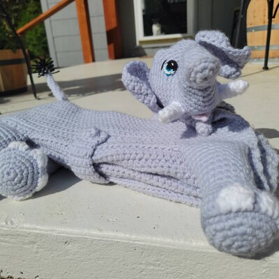 BABY BLANKET Crochet Pattern PDF Cuddle and Play Elephant Crochet Baby ...