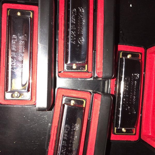 Personalized Stainless Steel Harmonica - Groomsmen Gift - Fathers Day ...