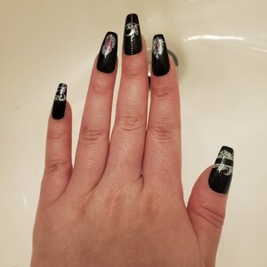 Kitty Cat Claws, Press on Nails, Gothic Nails, Goth Press on Nails ...