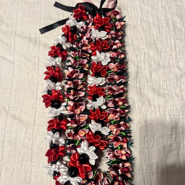 Gold Hawaiian Ribbon Lei,graduation Lei,anniversary Lei,wedding Lei ...