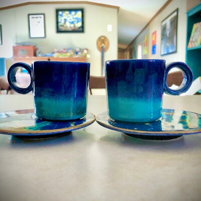 Espresso Cups Set 2.50oz, Ceramic Coffee Cup for Coffee Lovers, Ceramic ...