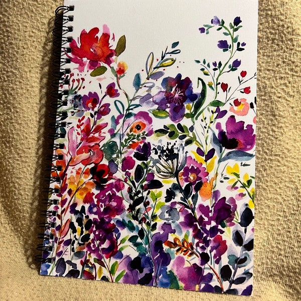 Summer Wildflowers|floral|flowers|cute Spiral Notebook - Ruled Line - Etsy