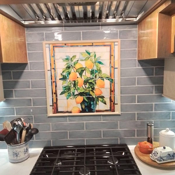 Field Flowers Backsplash, Ceramic Decorative Tiles, Floral Tiles. - Etsy