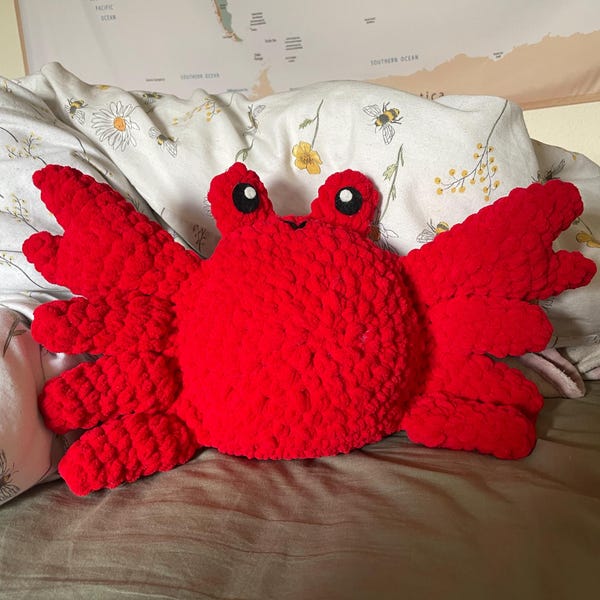NO-SEW Crab Plush Crochet PATTERN - Etsy