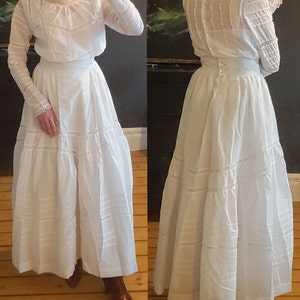 Pinafore edith Victorian Apron Linen Edwardian Pinafore - Etsy