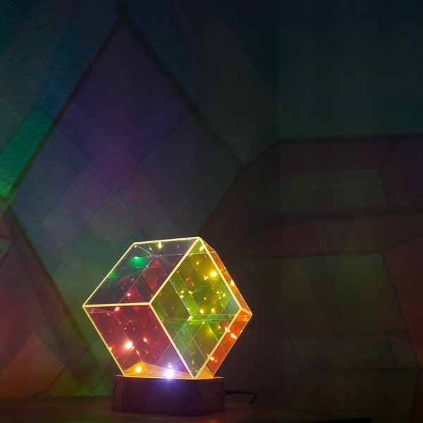 Night Light for Home Decor: Starfield Rhombic Dodecahedron Infinity ...