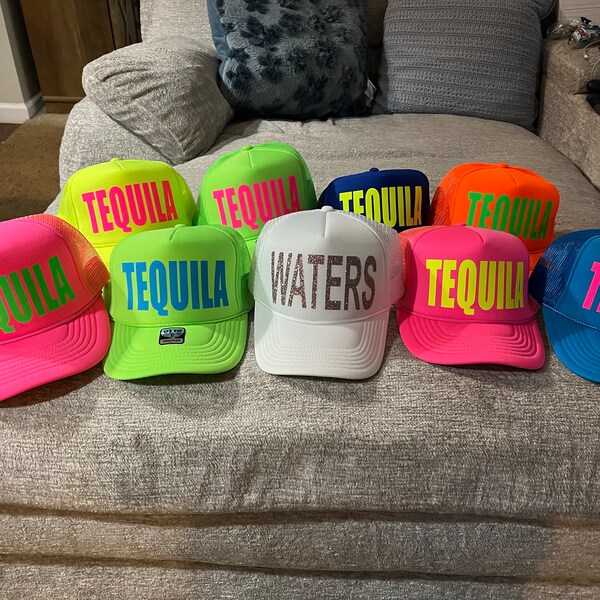 Neon Party Trucker Hats/ Pool Party / Beach Vacation / Bridesmaid Hat ...