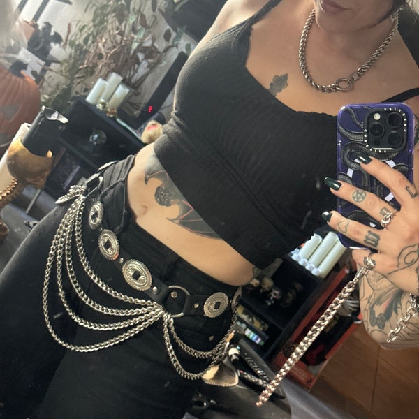 SPIKED AS F**K BELT - Etsy