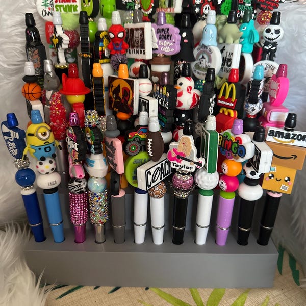 Pen Display 3D Printed Stair Step Beaded Pen Display - Etsy