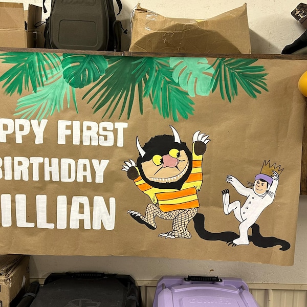 Hand Painted Custom Party Banner, Hand Painted Banner, Hand Painted ...